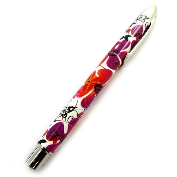 Les Trésors De Lily [M8108] - Stylo Coloriage bordeaux fleuri ...