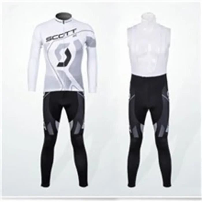 Scott-Ensemble de maillot de cyclisme à manches longues Pro Team ...