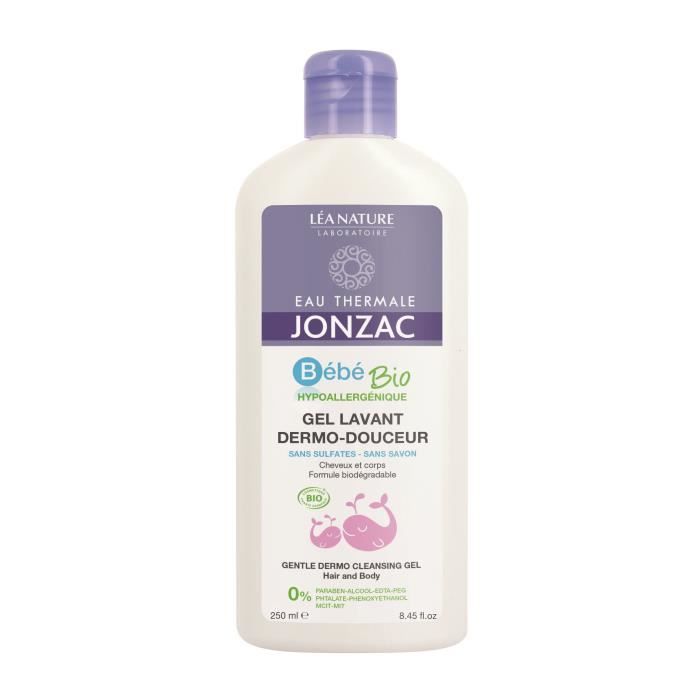 Jonzac Bébé Gel Lavant Dermo-Douceur Bio 250ml - Cdiscount Au quotidien