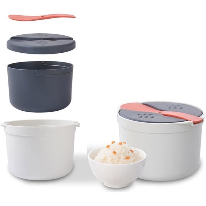 Cuiseur À Riz Pour Micro-Ondes, Microwave Rice Cooker Multifonction 2 ...