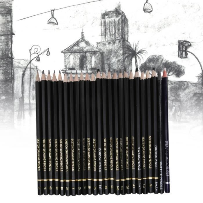 Crayon à dessin - SURENHAP - 24 pièces - Crayons de haute qualité ...