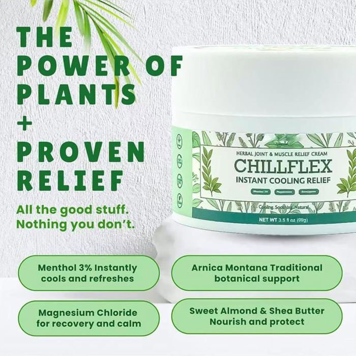 Chillflex Menthol Soothing Cream, Instant Cooling Relief Cream, Joint ...