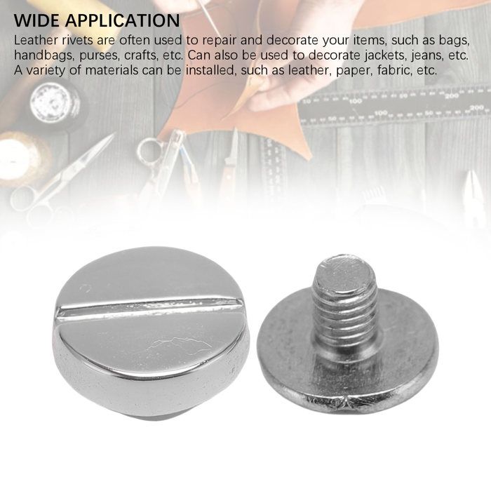 Minifinker Vis de rivet de liaison 50 Set Reliure Vis Rivet Slots Flat ...