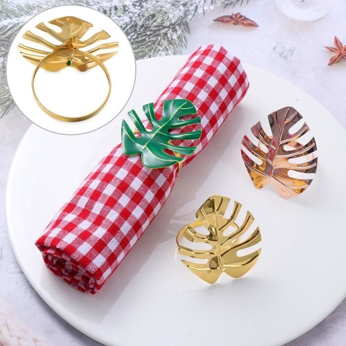 Décoration de table,1Pc serviette anneaux serviette boucle porte ...