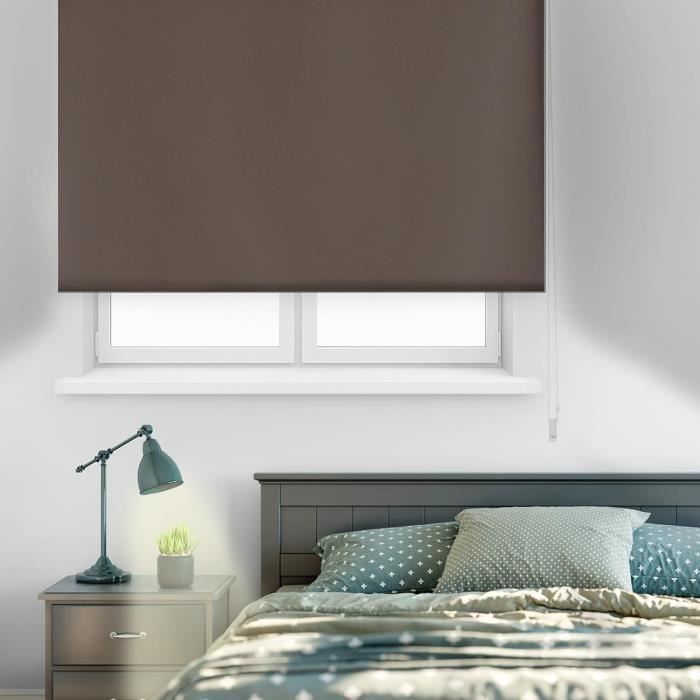 Draco Store Enrouleur Opaque Marron Foncé 160 X 175 Cm (Largeur X ...