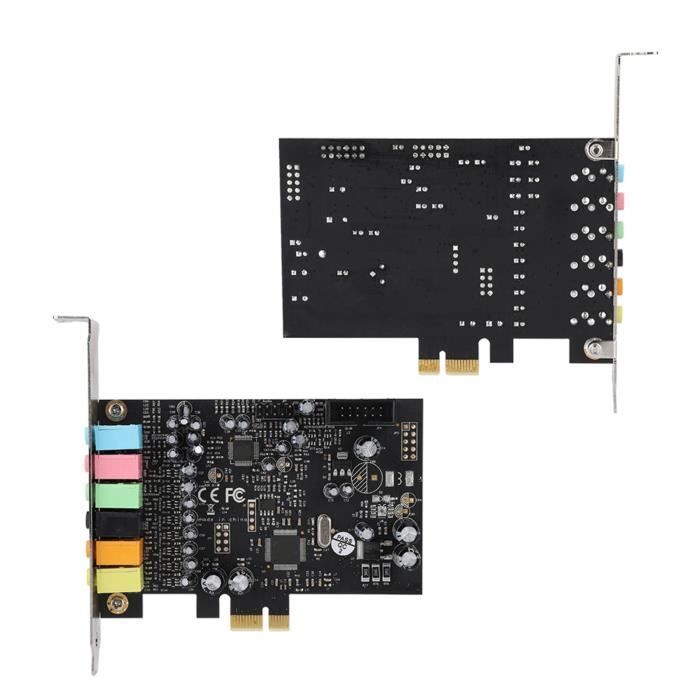 Carte Son PCIe - HURRISE - 8 Pistes - 7.1 HiFi Stéréo - SNR 100 dB ...