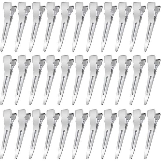 60pcs Pince Locks Pinces à Cheveux Crocodile 4.5cm Pinces à Cheveux bec ...