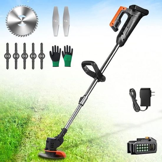 Debroussailleuse Electrique 21 V, Rotofil Electrique sans Fil Coupe-Herbe Weed Wacker Longueur ...