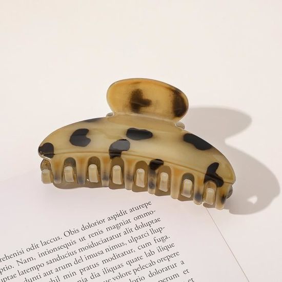 Barrette à cheveux - Femme - Acétate Léopard - Accessoire de maquillage ...