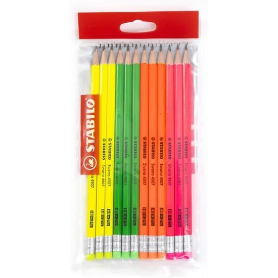 Crayon Papier - Swano - Ecopack X 12 Crayons Graphite Mine Hb - Bout ...
