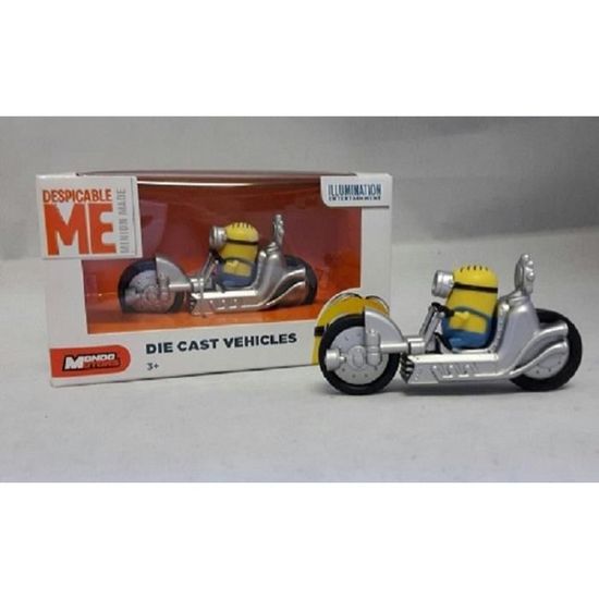 Minions Despicable Me - Minion Stuart in Dragster Ech.1/43 * 7 a 8 cm ...