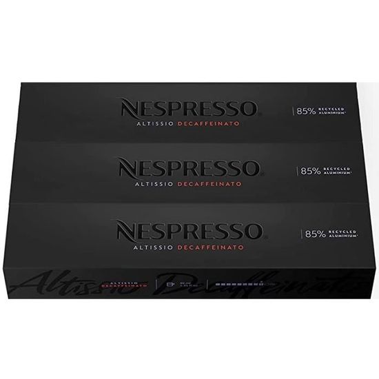 30 capsules NESPRESSO VERTUO ALTISSIO DECAFFEINATO Espresso 40ml ...