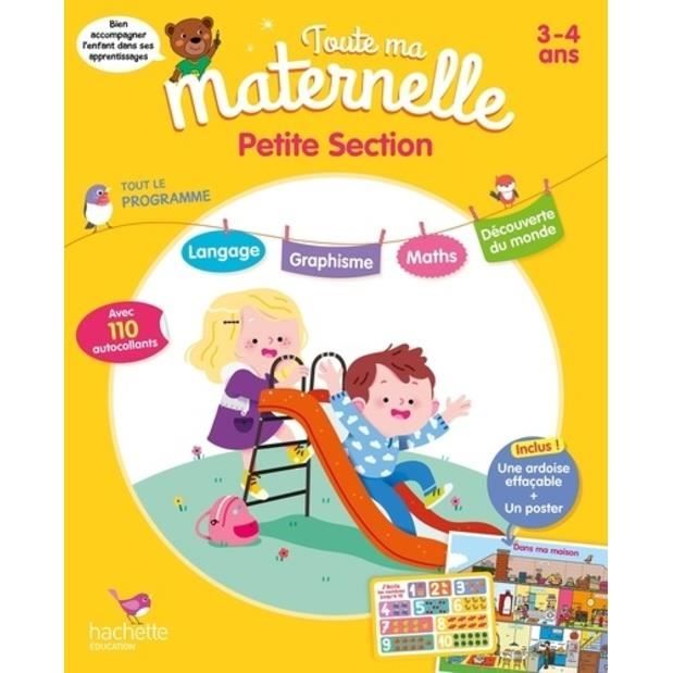 Cahier d'activités Petite section - Toute ma maternelle - Plus de 110 ...