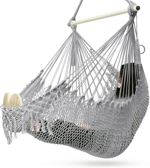 Chaise Hamac Suspendu Siège Suspendu Balançoire Suspendue avec Coussin ...