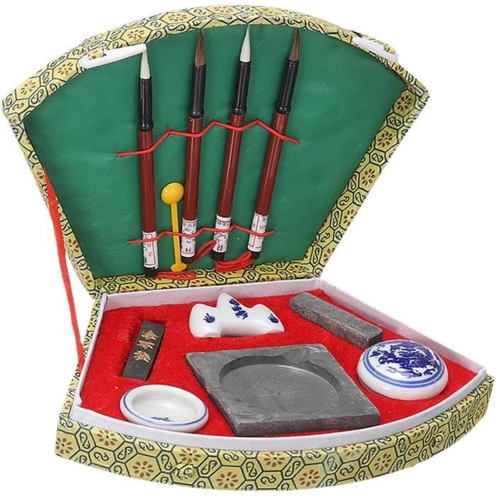 Calligraphie Chinoise Orientale Écriture Dessin Pinceaux Stylo Encre ...