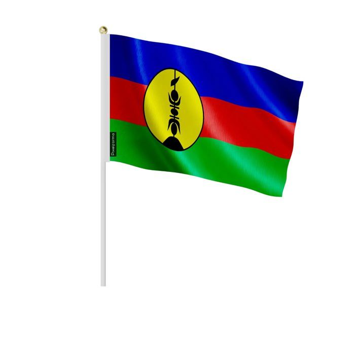 Drapeau Miniature - Multicolore - Nouvelle-Calédonie - 14 x 21 cm - Lot ...