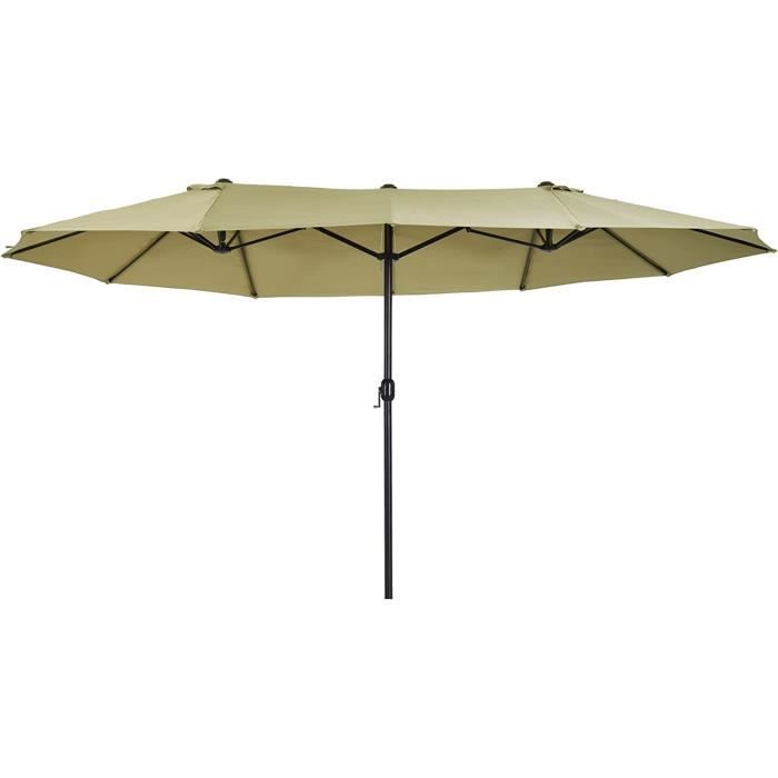 Parasol de jardin XXL parasol grande taille 4,6L x 2,7l x 2,4H cm ...
