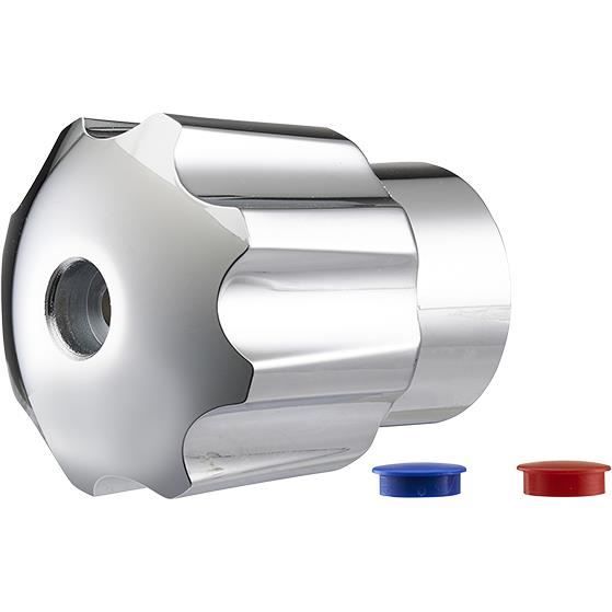 Croisillon Chromé pour Robinet avec Pastilles Bleu et Rouge NOYON ...