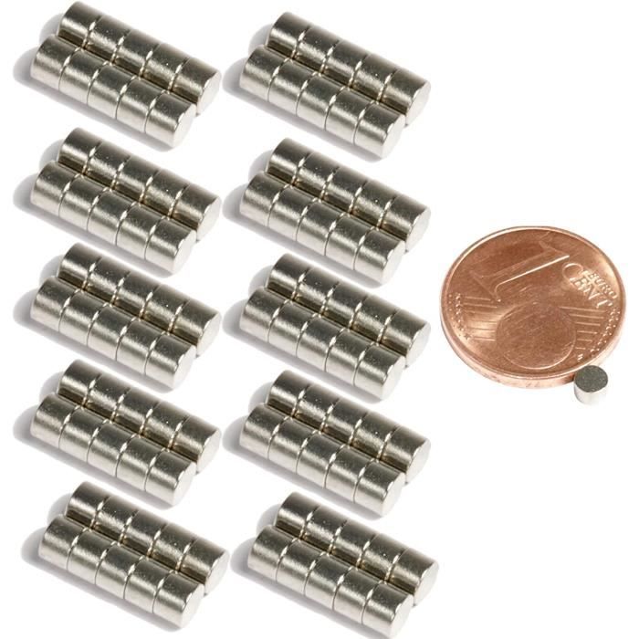 Mini aimant néodyme pour tableau magnétique, réfrigérateur, disques ...