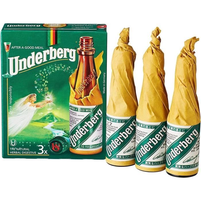 GIN UNDERBERG BITTER 3 BOUTEILLES MIGNON 2 CL HERBES DIGESTIVES - La ...