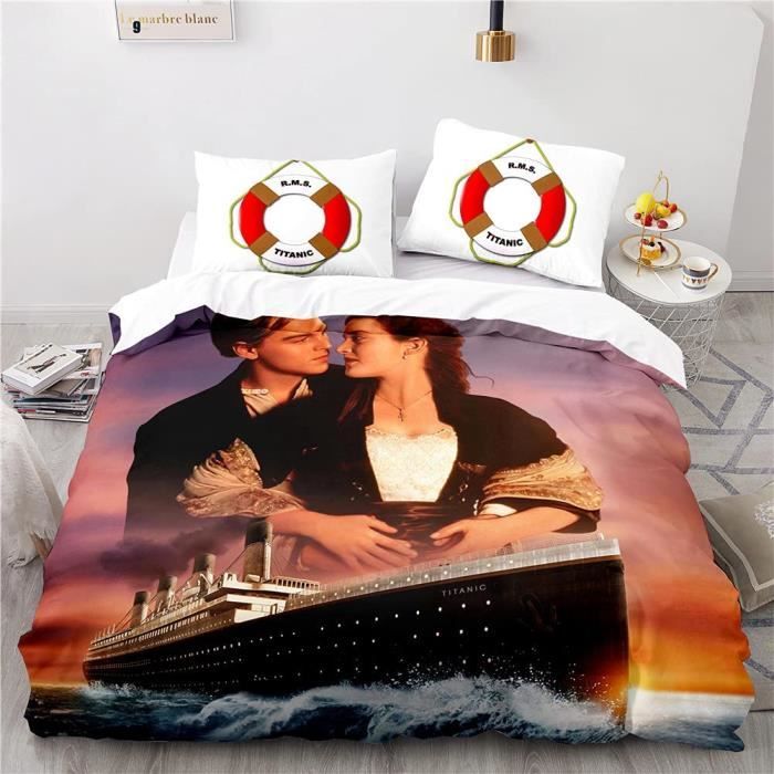 Housse de couette - RMS Titanic - 140x200cm - Motif 3D - Multicolore ...