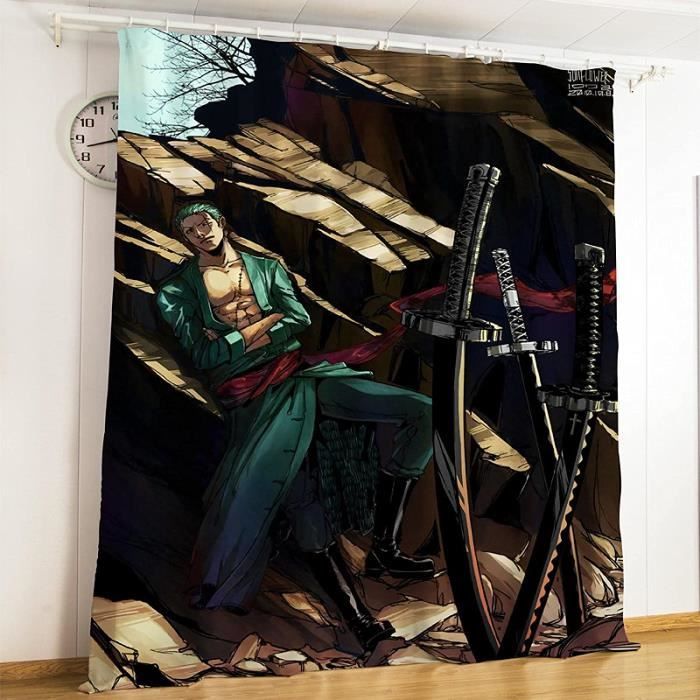 Rideaux Occultants Impression 3D - Impératrice Luffy One Piece ... Rideaux Occultants Impression 3D - Impératrice Luffy One Piece ...