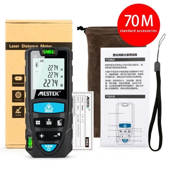 70m - télémètre laser, mini télémètre Laser trena ruban à mesurer ...