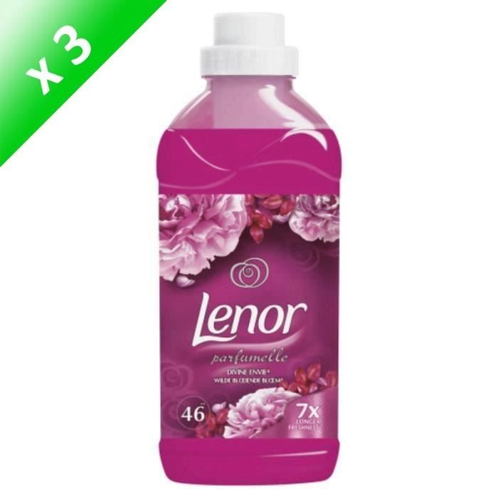 LENOR Adoucissants Parfumelle Divine envie - 46 Lavages - 1,15 L - Lot ...