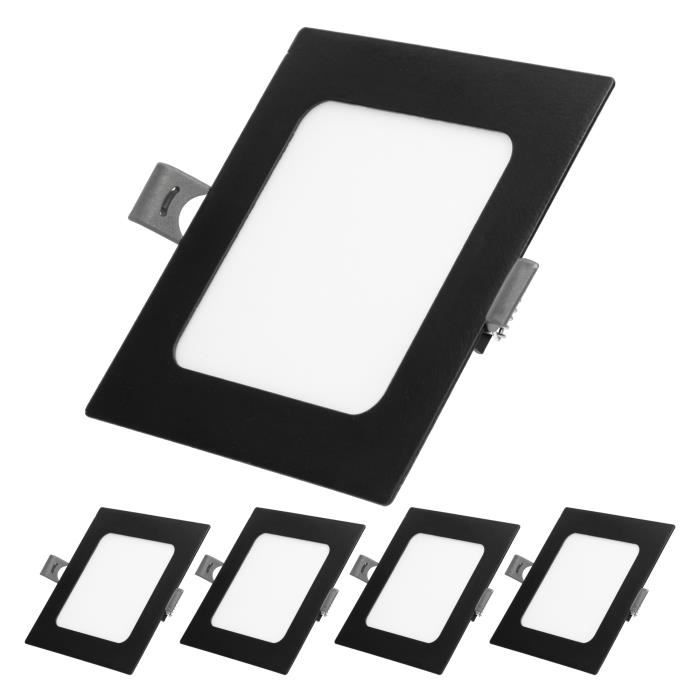 Ecd Germany 5x Led Panel Spot Encastrable 6w Remplace 35w Halogène