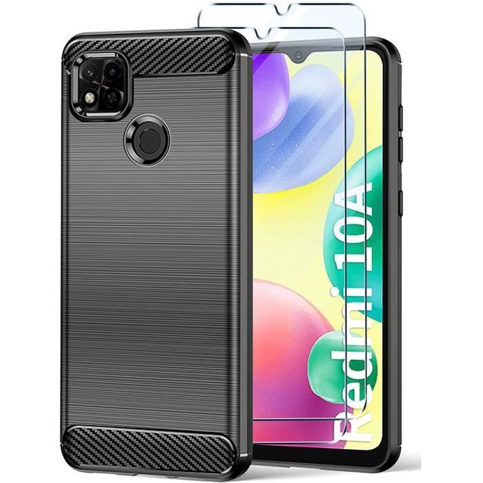 Coque pour Redmi 10A - Xiaomi - Fibre de Carbone - Haute Résistance - 2 ...