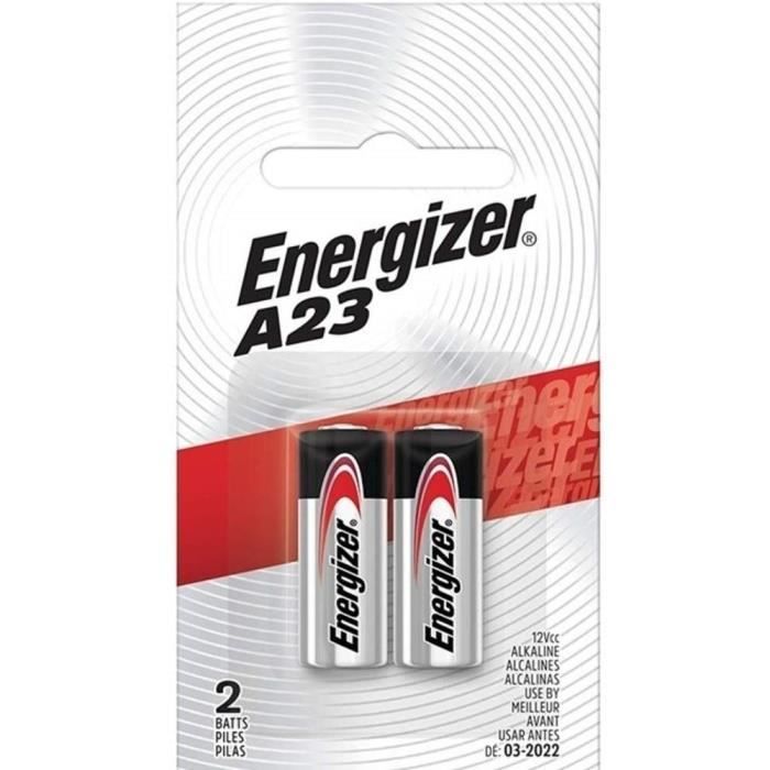 Energizer Lot de 2 piles alcalines A23 MN21 LRV08 GP23A 12V - Cdiscount ...