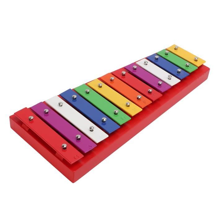 Garosa Xylophone 13 tons Xylophone coloré en aluminium bouleau 13 tons ...