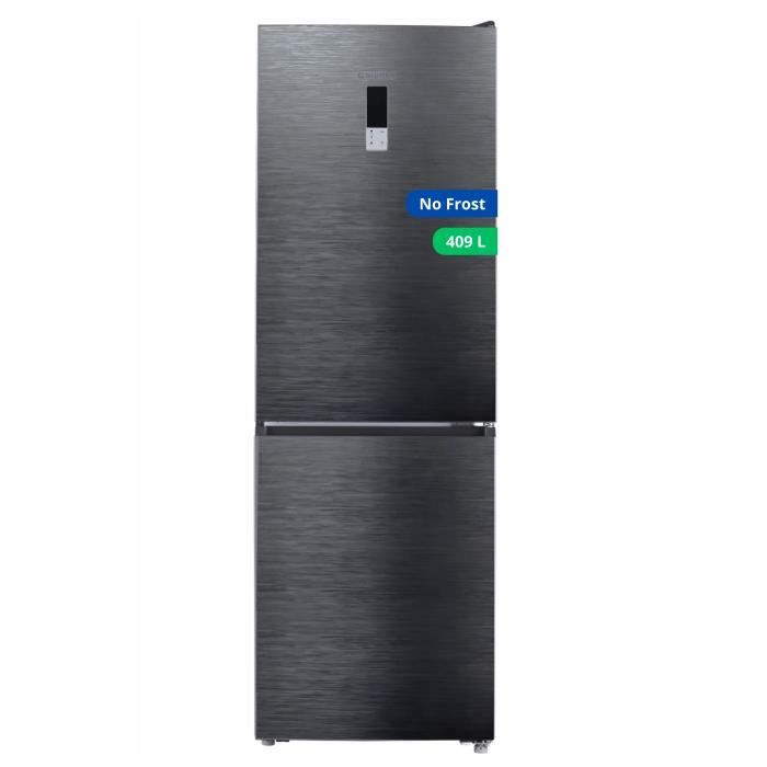 GEDTECH Réfrigérateur combiné GCB409NFDX conglateur bas 409L ( 267L ...