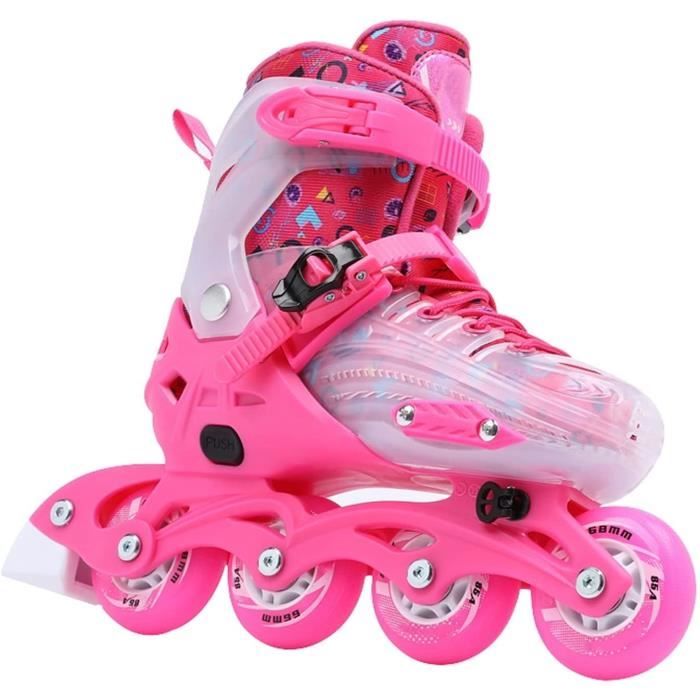 Rollers en ligne pour enfants - patins à roulettes réglables - pour ...