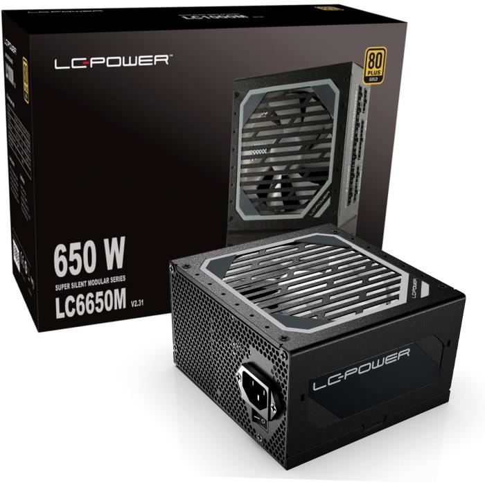 650W Alimentation Pc,Entièrement Modulaire,Certifié 80 Plus Gold,Psu ...