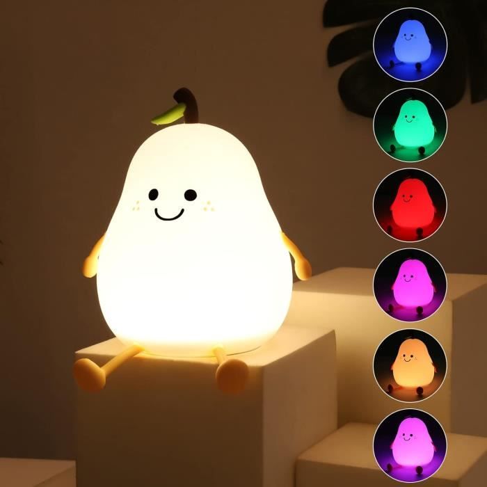 Veilleuse Enfant Veilleuse Bébé,LED Veilleuse Enfants Dimmable Poire ...