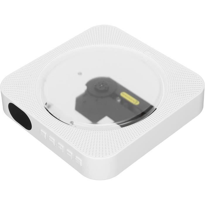 Lecteur CD Portable, Lecteur CD Mural avec Télécommande Support CD, CD ...