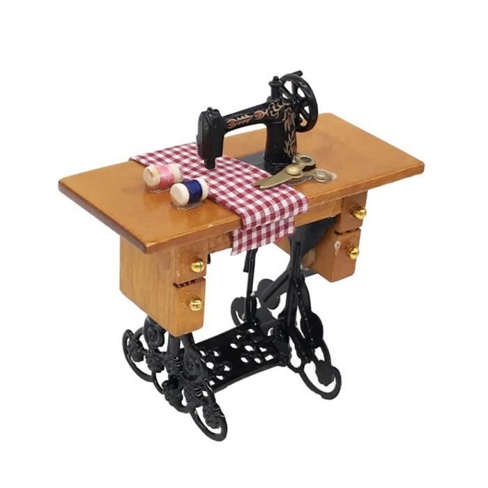 1:12 Maison miniature Miniture Mini Machine à coudre Dollhouse ...