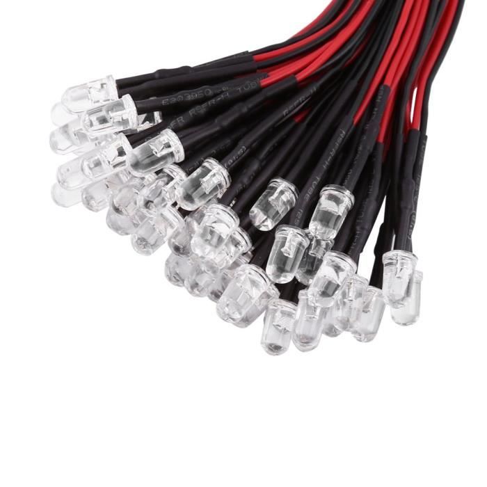 Diodes Led Diffusées Par Câble Flexible 50 Pièces, Lentille Diffuse ...