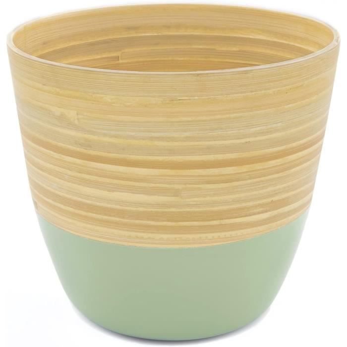 ® Élégant pot de fleurs en bambou fait à la main, pot de fleurs d ...