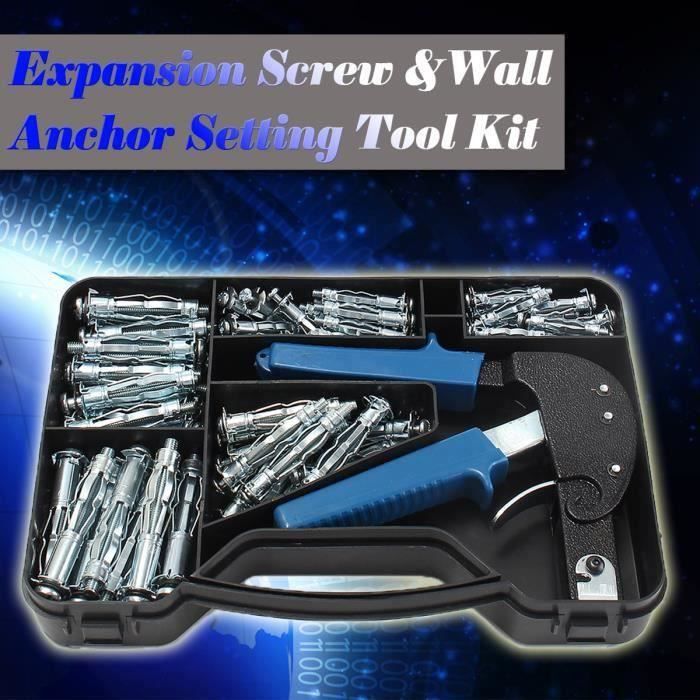 Pistolet de Serrage Tirer Outil ancrage Creux Fixation Murale M4-M6 ...