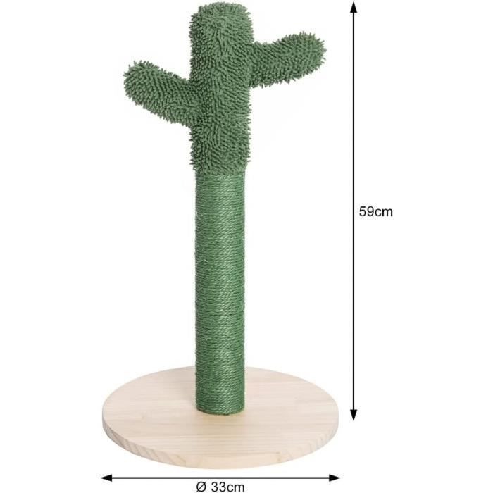Griffoir Cactus Arbre Forme Plante Pour Chats Animaux Félins Couleur ...