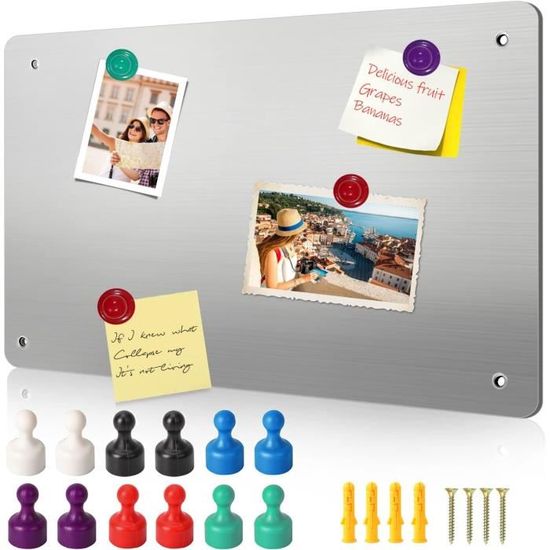 42 x 30 cm Tableau Magnetique Mural, Tableau Blanc Magnetique Effacable ...