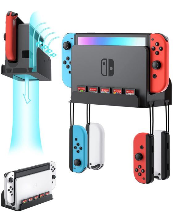 Support Mural Pour Nintendo Switch Et Switch Oled, Kit De Montage Mural ...