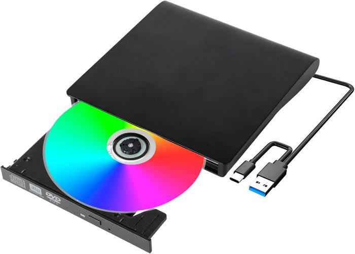 Lecteur CD/DVD Externe USB 3.0 UPLAYTECK Graveur DVD-RW CD-ROM Brûleur Disque Optique Compact ...