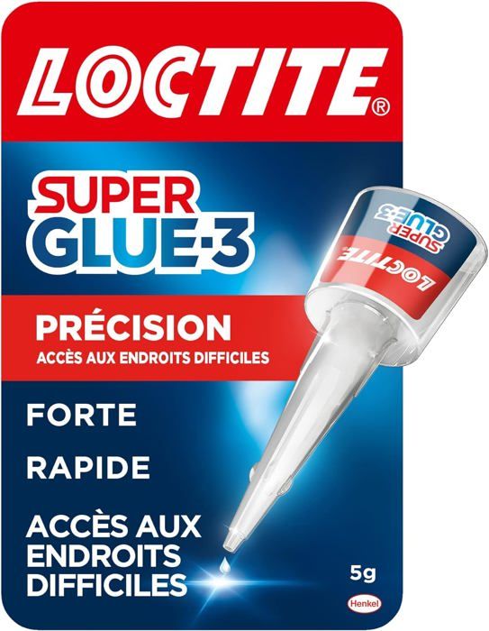 Super Glue-3 | Précision (flacon de 5 g)-Colle forte pour réparations ...