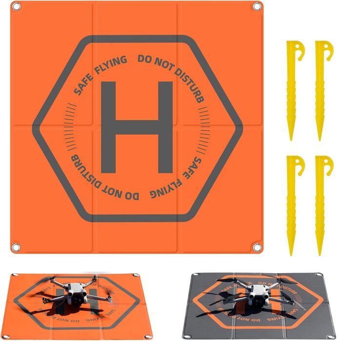 Piste Atterrissage Drone,50 Cm X 50 Cm Pu Double Face Landing Pad Drone ...