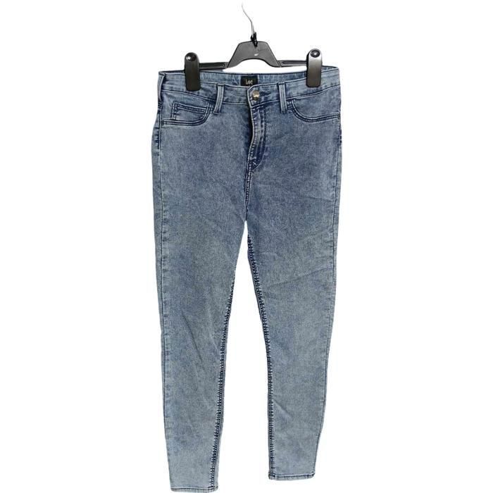Lee Pantalon Homme Confortable Élégant Jeans Denim Bleu Marine 29/31 ...