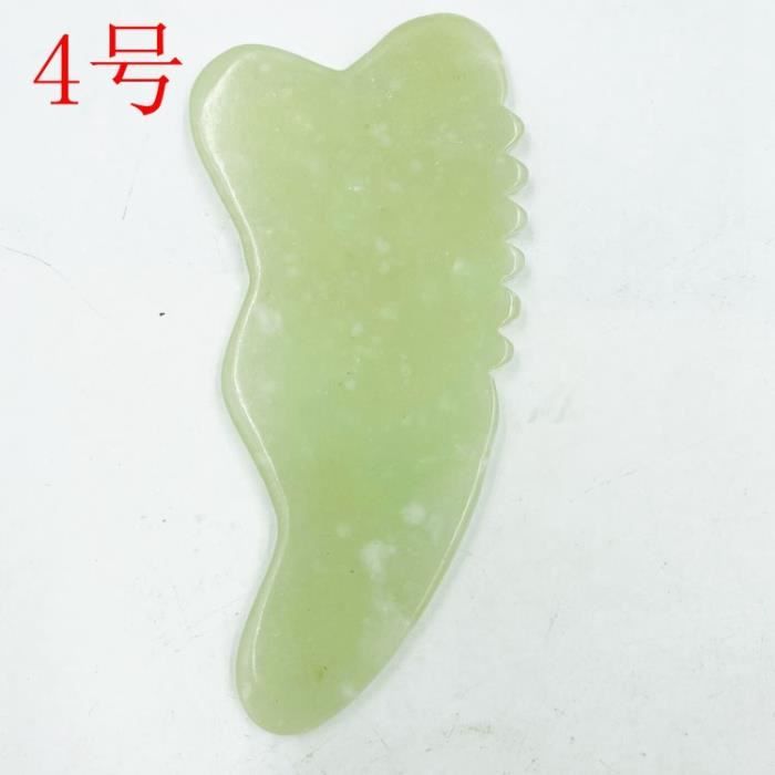 Style 4-Peigne Gua Sha Meridian en pierre naturelle, massage Sclap ...