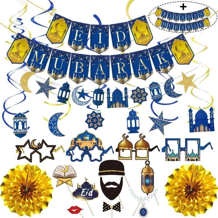 Decoration Aid Moubarak 2023, Ramadan Eid Mubarak Banderole Decoration ...